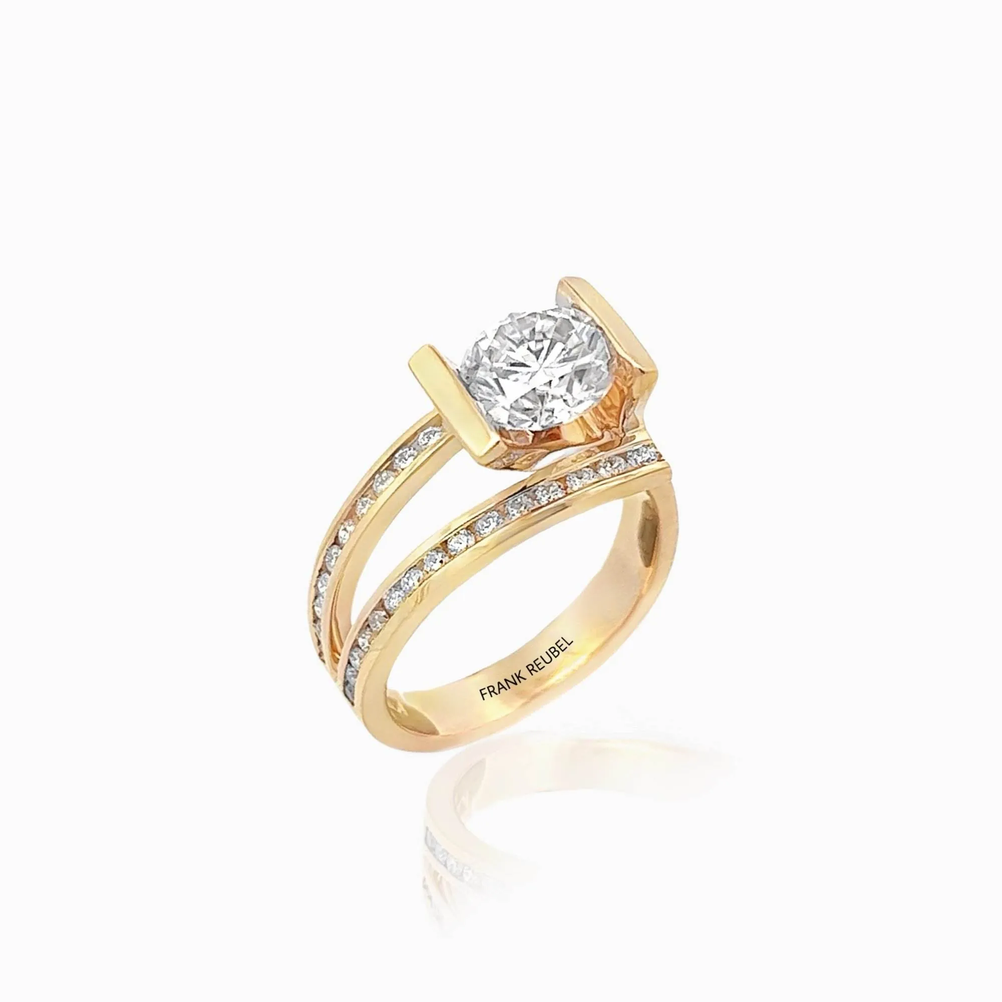 Award-Winning Tension Set Engagement Ring - Frank Reubel Fine Jewelry