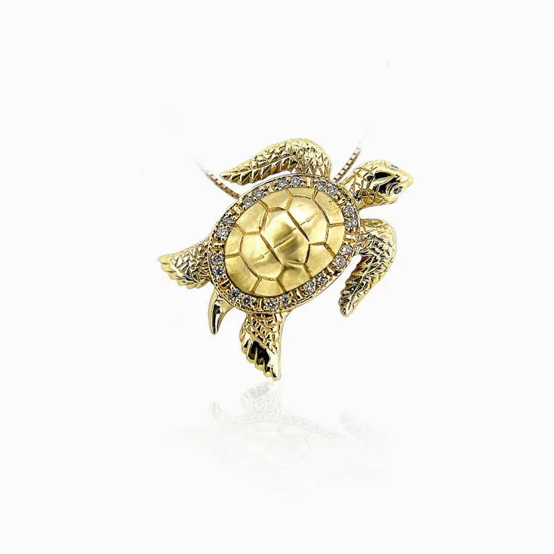 Diamond Turtle Pendant - Frank Reubel Fine Jewelry