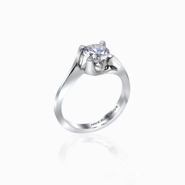 Double Shank Modern Engagement Ring - Frank Reubel Fine Jewelry